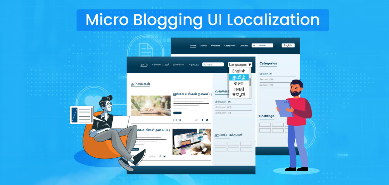Micro Blogging UI Localization - Case study - Fidelsoftech Case studies